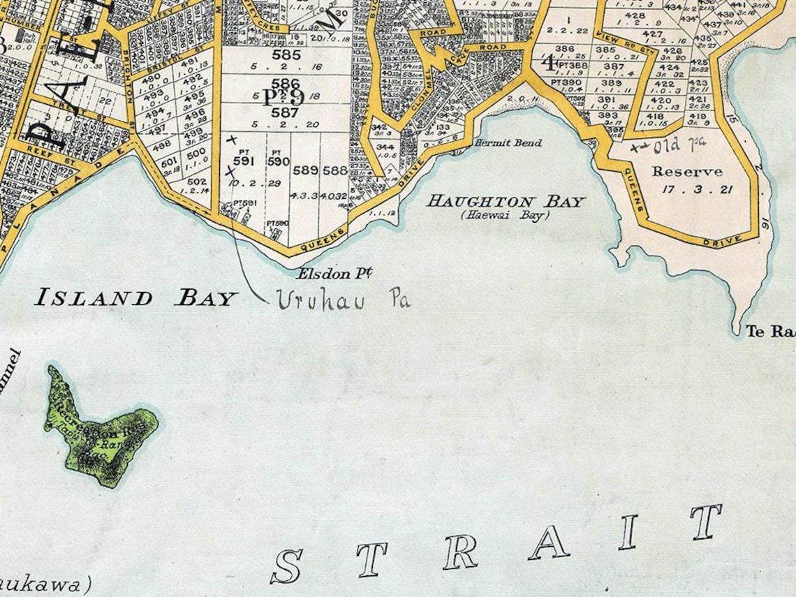 Vintage Wellington Map Print: 1915 New Zealand Decor - Etsy