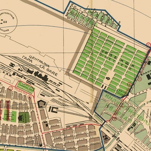 Vintage Map of Sofia Bulgaria, Old Sofia Print, Sofia Wall Art ...