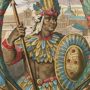 Aztec King Montezuma. the Famous Portrait of Montezuma, the Last King ...