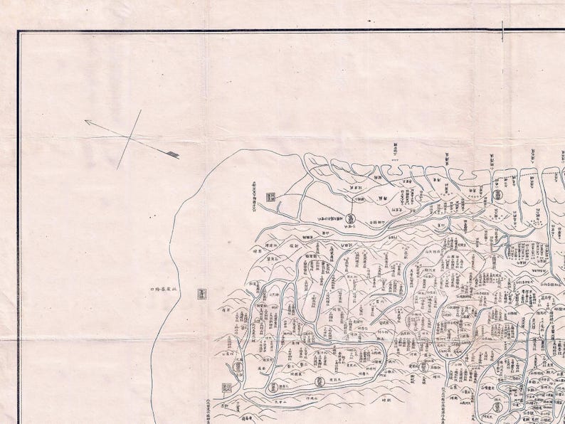 1896 Taiwan Aboriginal Tribes Map - Vintage Indigenous Population Chart ...