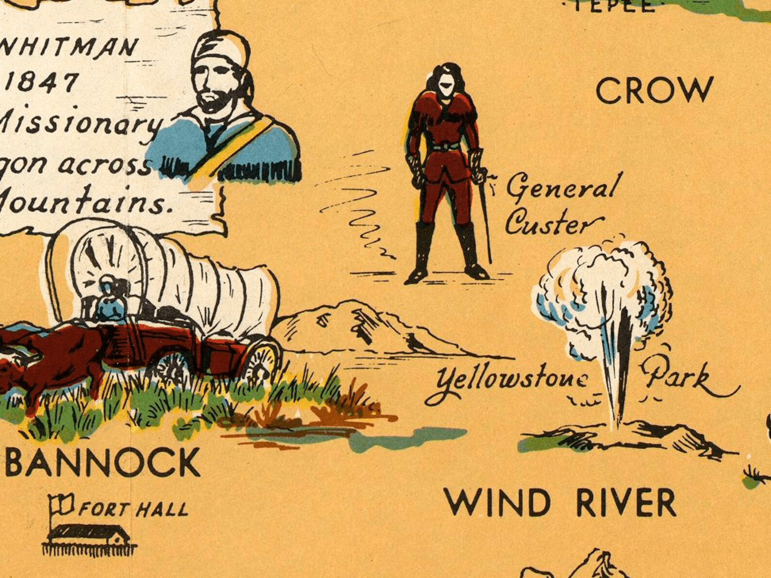 Native Americans Poster Map Tribes Across U.S. Indians - Etsy