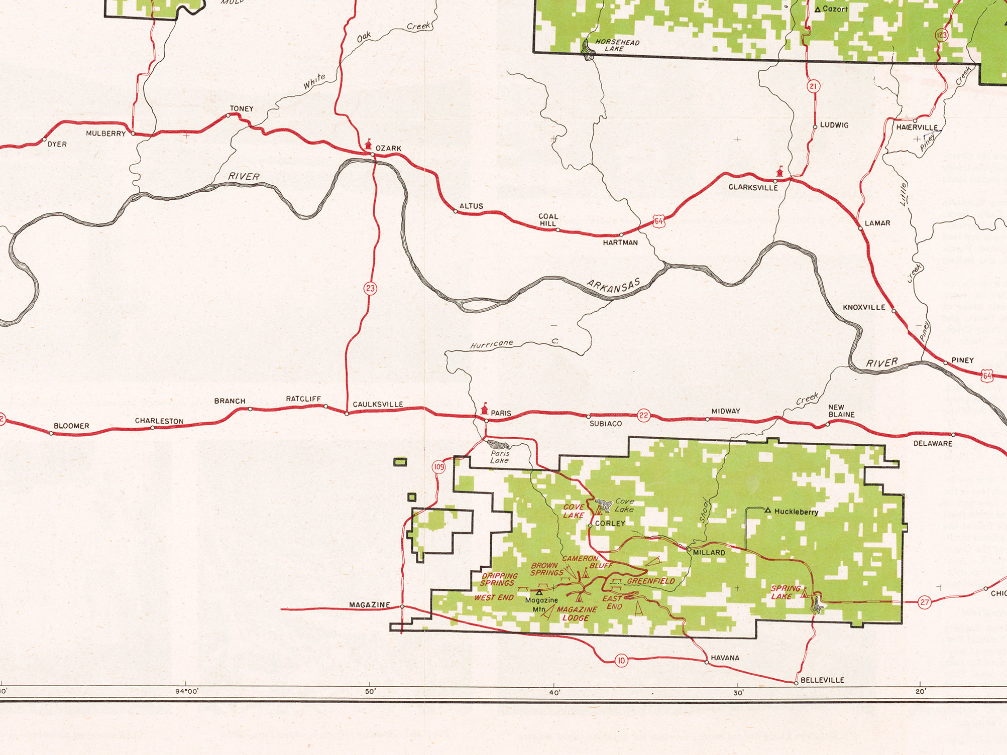 Ozark National Forest Trail Map OHT Maps
