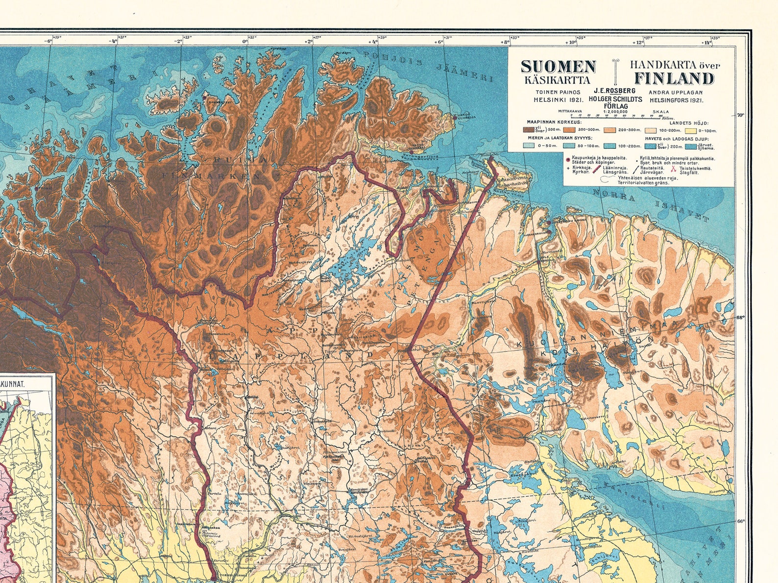 Old Map of Finland Vintage Finland Map Finland Wall Map | Etsy Canada
