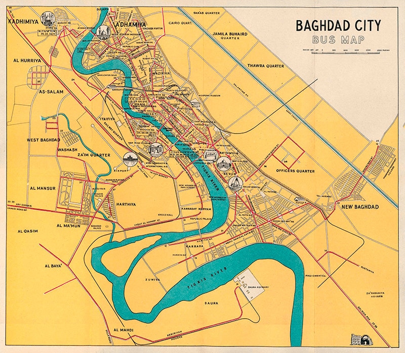Ancient Baghdad Map