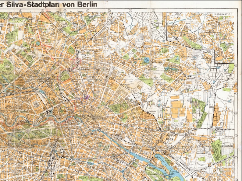 Berlin WWII Hand-annotated Map of the Battle of Berlin - Etsy
