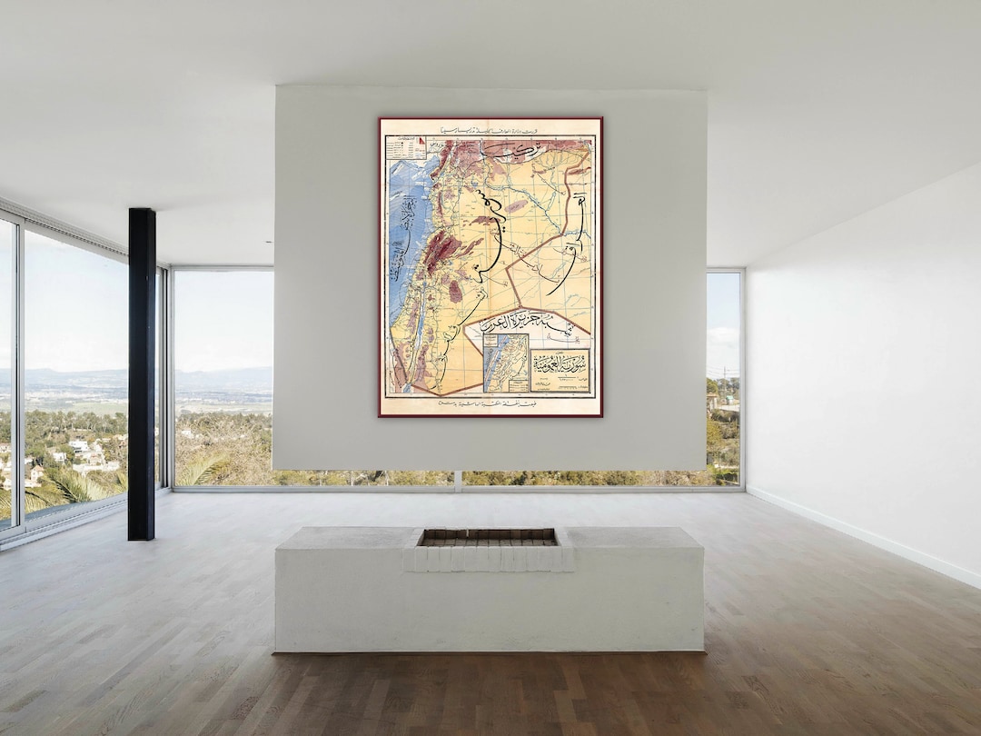 Levant Map : Syria, Lebanon, Israel, Palestine, Jordan, Old Lebanon Map ...