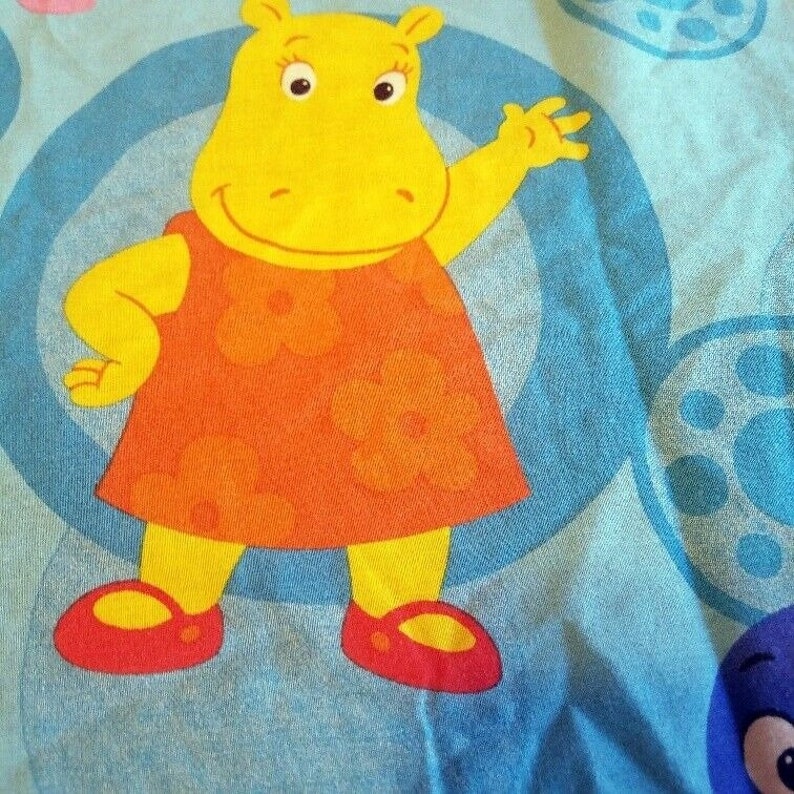 The Backyardigans Twin Flat Bed Sheet Pillowcase Uniqua Pablo | Etsy