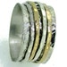 Sterling Silver Spinner Ring, Spinning Ring, Wide Ring, Spinner Band ...