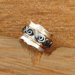 Infinity Spinner Ring, Sterling Silver Spinner Ring, Meditation Rings ...