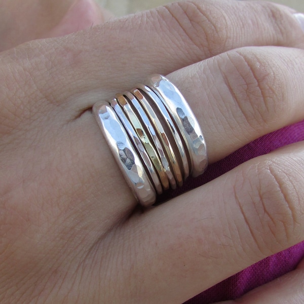 Boho Stacking Rings - Etsy