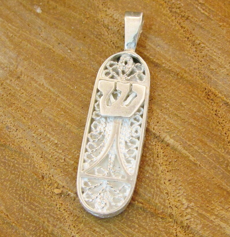 Jewish Gift, Israeli Jewelry, Mezuzah Pendant, Mezuzah Necklace ...