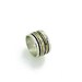 Two Tone Spinner Ring, Wide Band Ring, Meditation Ring, Boho Wedding ...