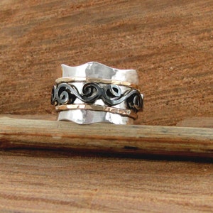Infinity Spinner Ring, Sterling Silver Spinner Ring, Meditation Rings ...