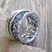 Silver Spinner Ring, 925 Sterling Silver, Meditation Ring, Spinning ...