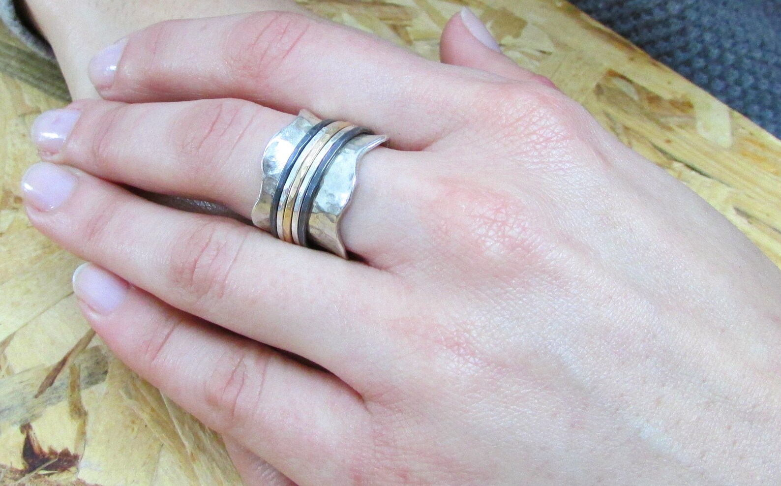 Unique Ring Spinner Rings for Women Oxidized Jewelry - Etsy