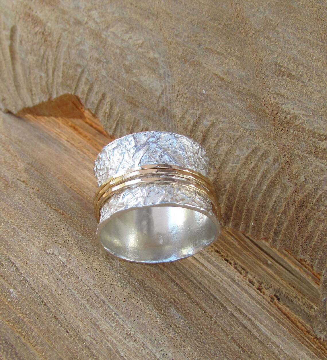 Spinner Ring for Women Spinning Ring Boho Ring Gold and | Etsy