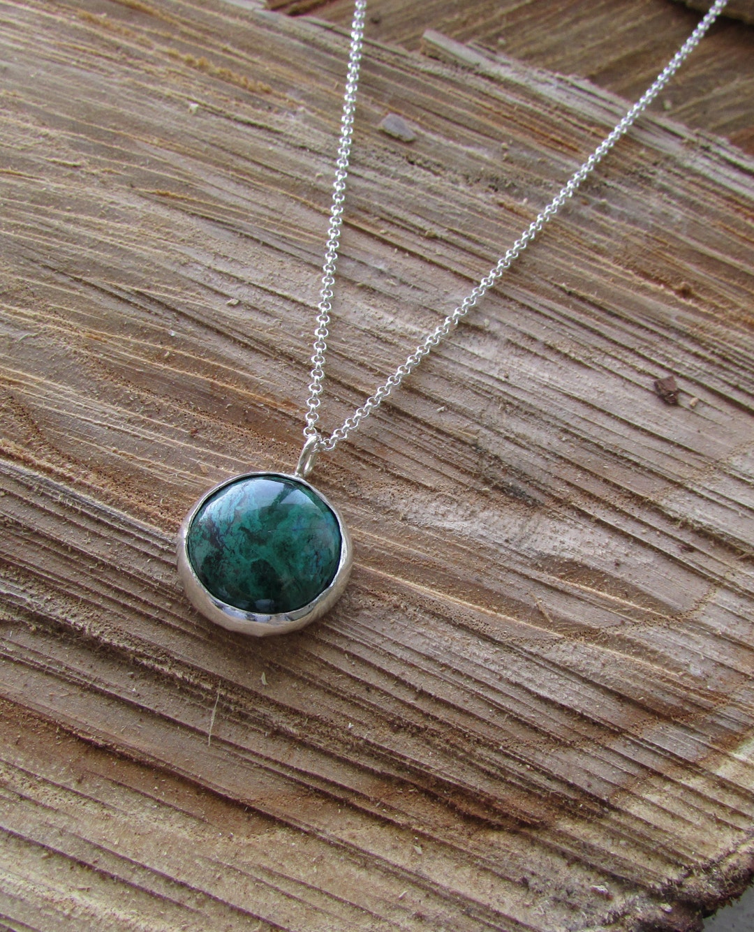 Green Eilat Stone Pendant, King Solomon Stone, Turquoise Pendant, Raw ...