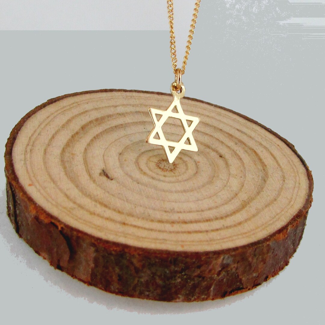 Promotion Saletiny Star of David Solid 14k Gold dainty Star - Etsy