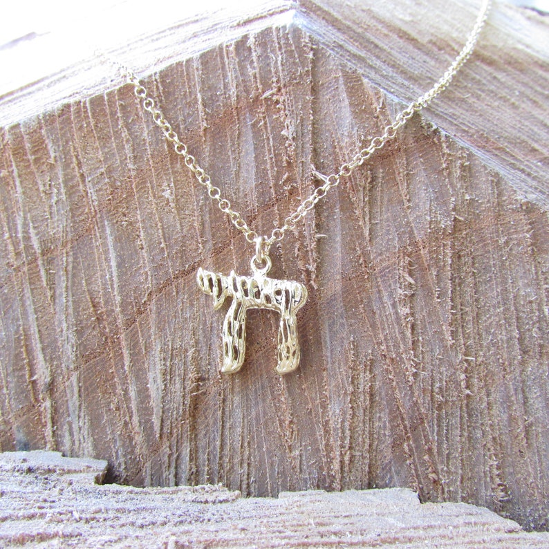 Jewish Jewelry Hebrew Necklace Chai Necklace Gold Filled - Etsy Israel