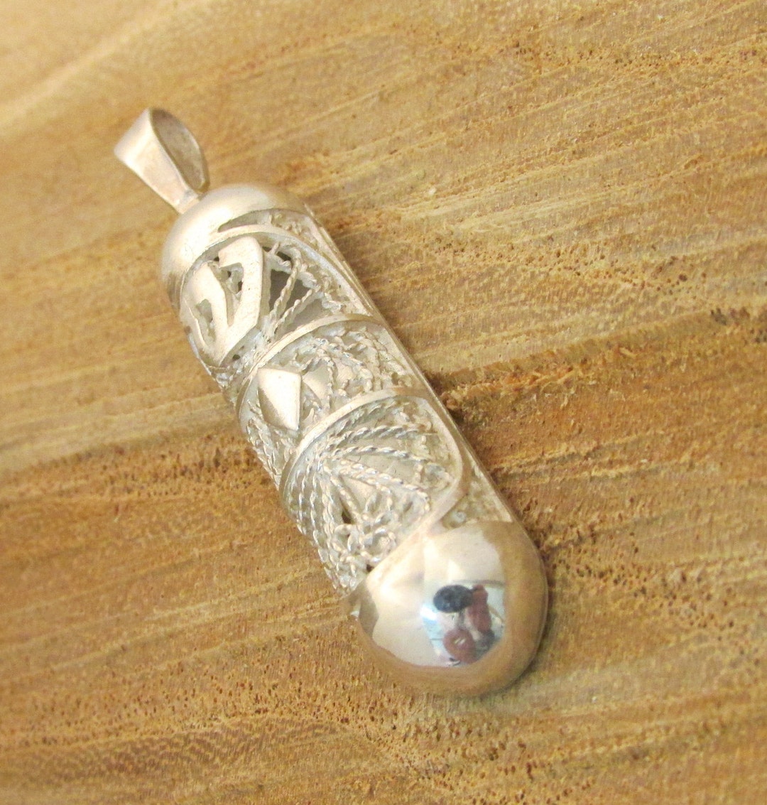 Jewish Gift, Israeli Jewelry, Mezuzah Pendant, Mezuzah Necklace ...