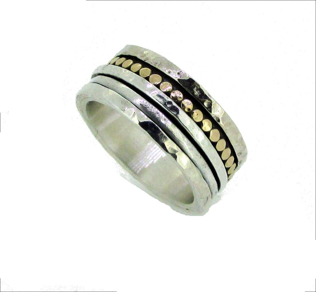 925 Sterling Silver Ring, Spinner Meditation Rings, Women, Silver and ...