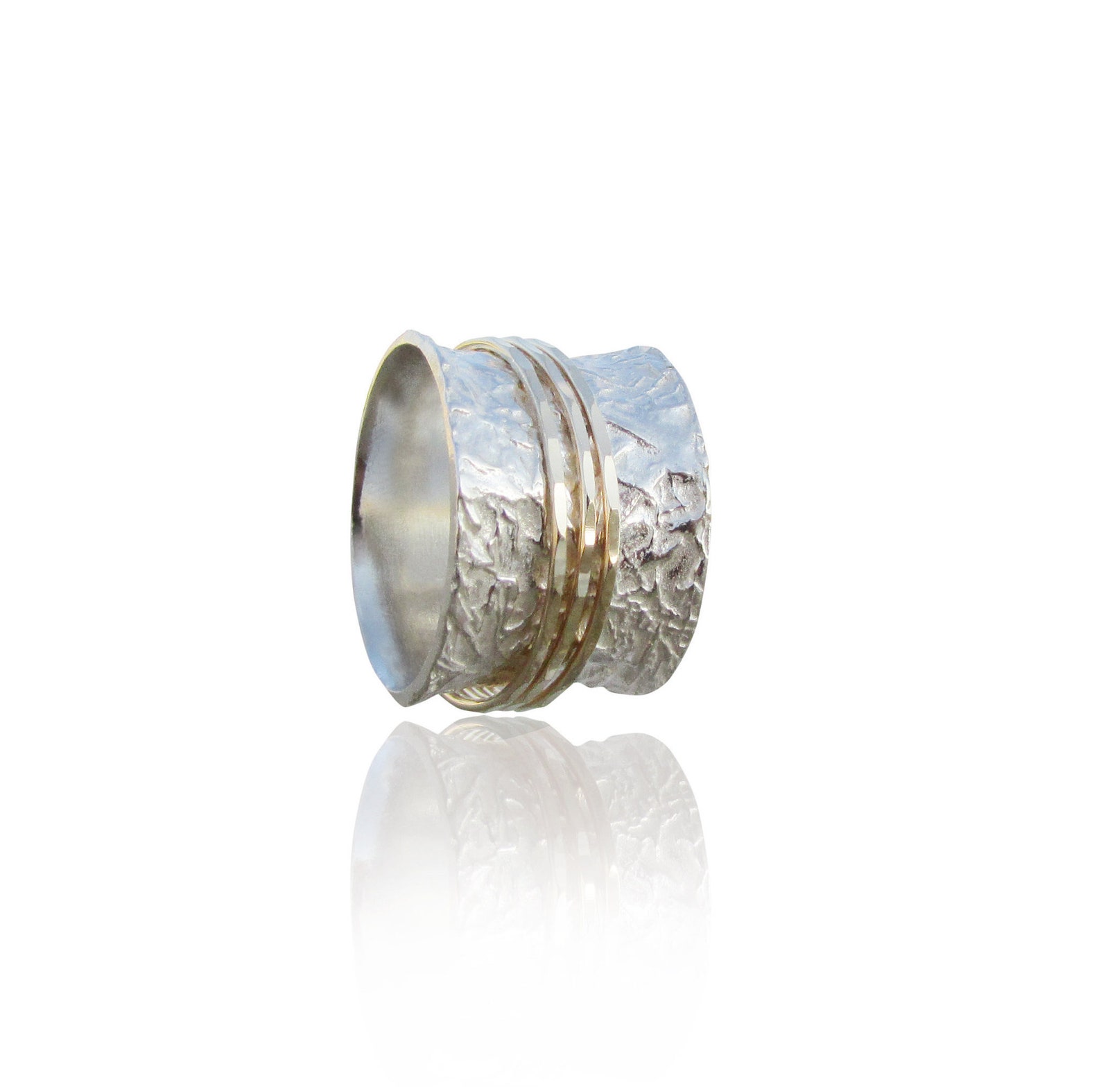 Spinner Ring for Women Spinning Ring Boho Ring Gold and - Etsy