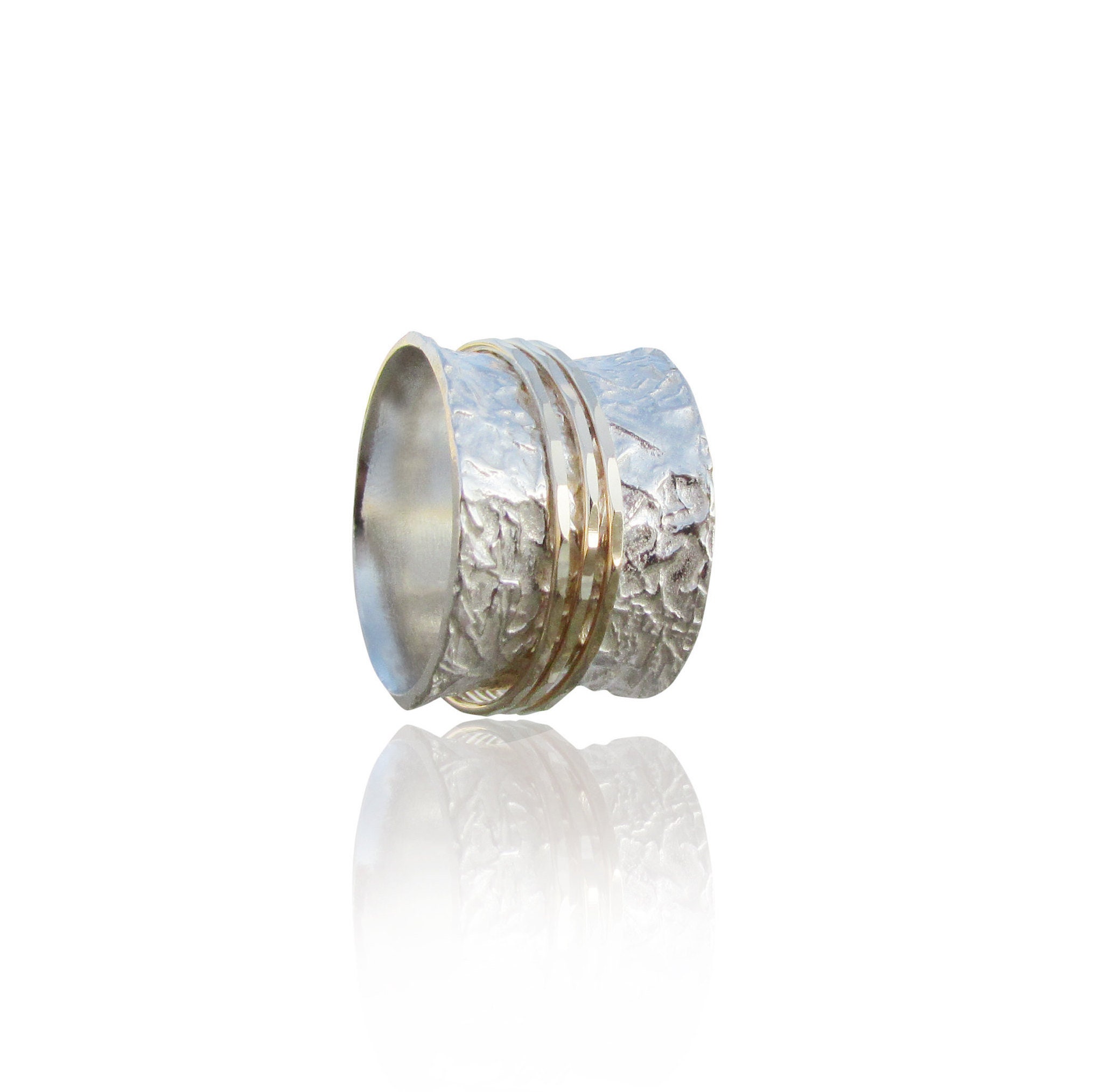 Spinner Ring for Women Spinning Ring Boho Ring Gold and | Etsy