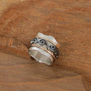 Infinity Spinner Ring, Sterling Silver Spinner Ring, Meditation Rings ...