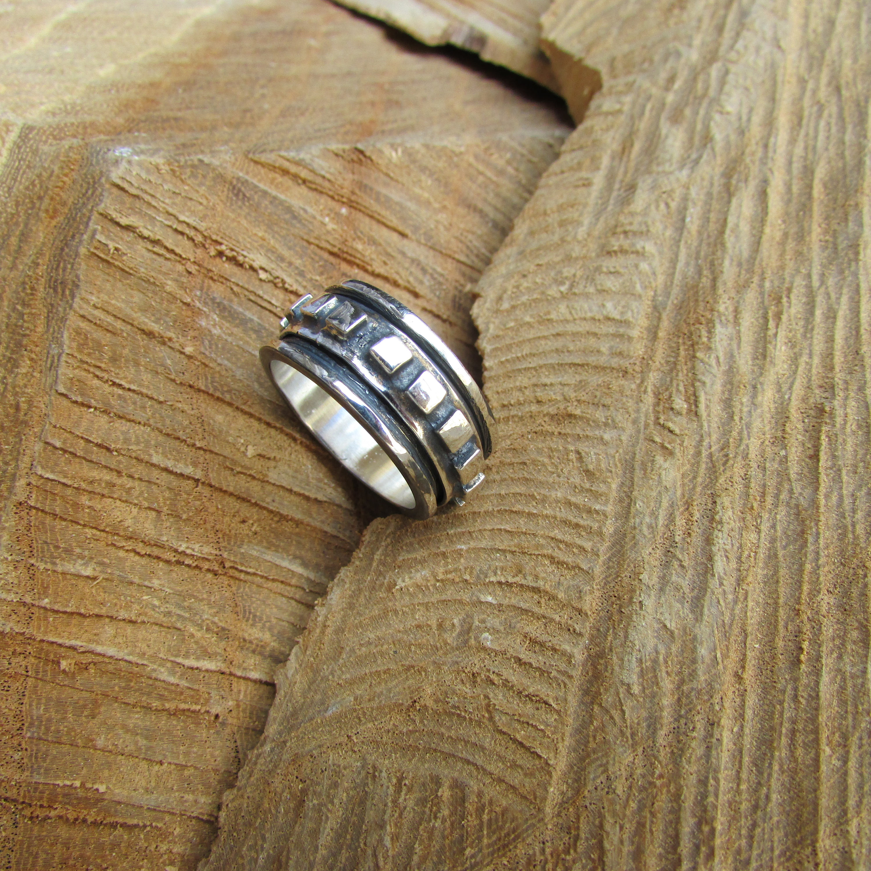 Men's Spinner Rings Silver Meditation Ring Unisex Ring - Etsy