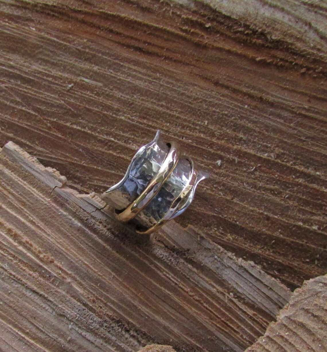 Unique Spinner Ring 925 Sterling Silver Gold Filled | Etsy