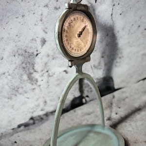 Faux Vintage Farmhouse Hanging Kitchen Scale | Kitchen Farmhouse Decor ...