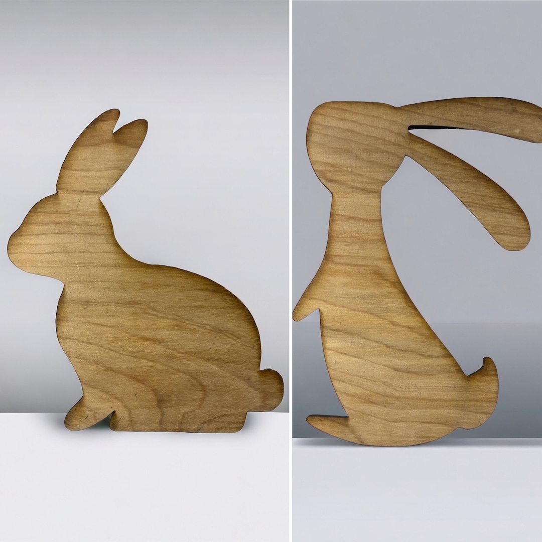 Craft Kit DIY Unfinished Wood Cut Outs Wood Bunnies - Etsy
