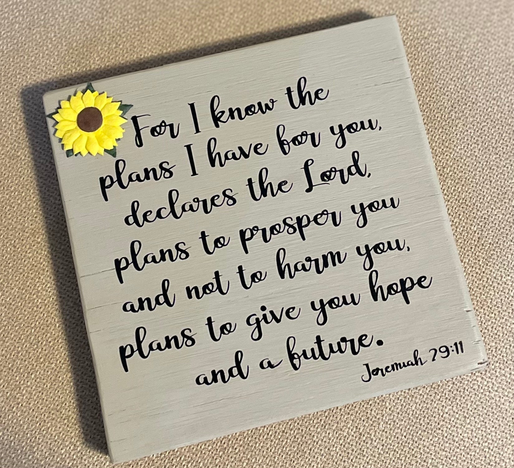 Bible Verse Jeremiah 29:11 God's Plans - Etsy