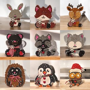 Cute Woodland Creatues | Winter Decor | Valentine’s Day Decor - Etsy