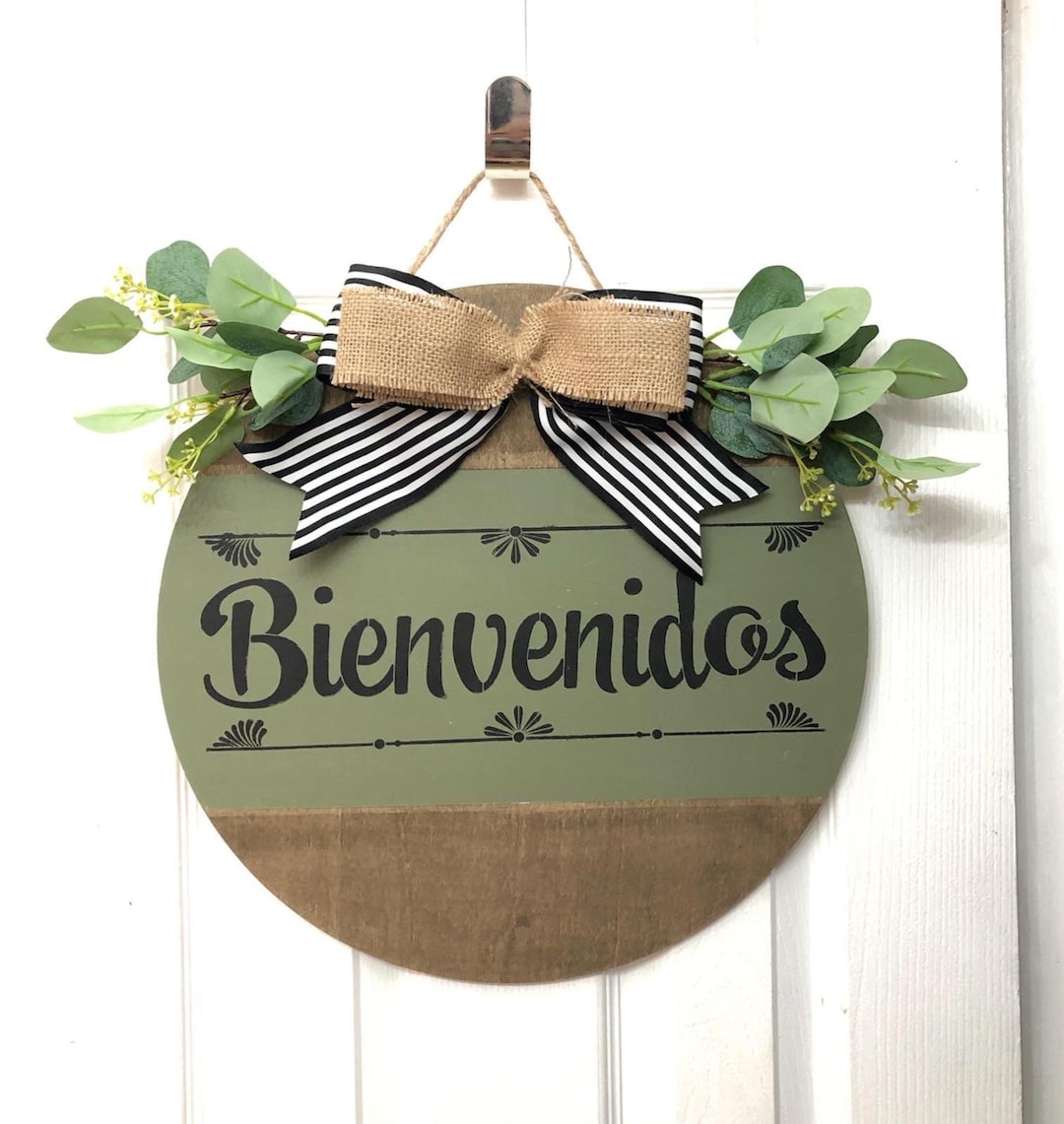 Bienvenidos | Spanish Welcome Sign - Etsy
