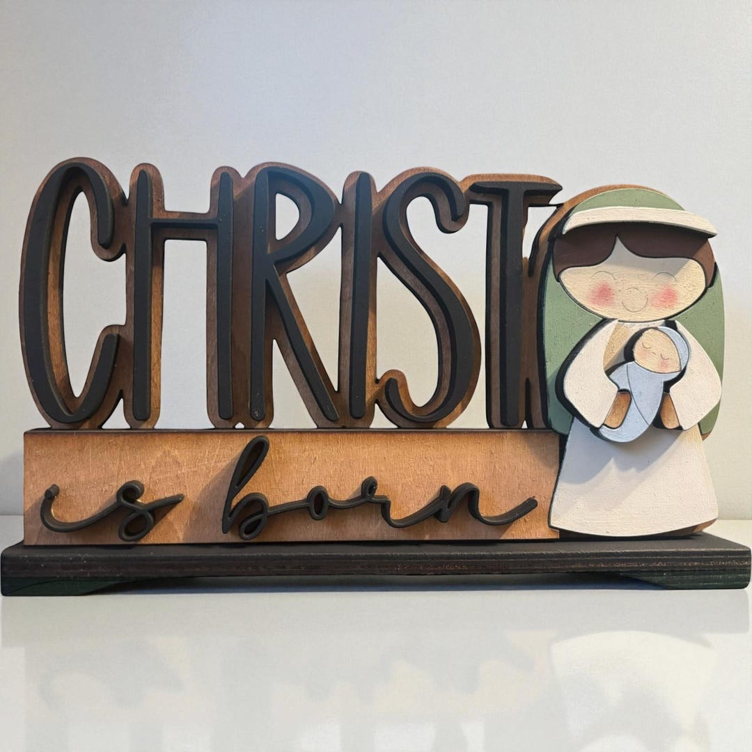 Christ is Born Shelf Sitter | JESUS is the Reason for the Season - Etsy