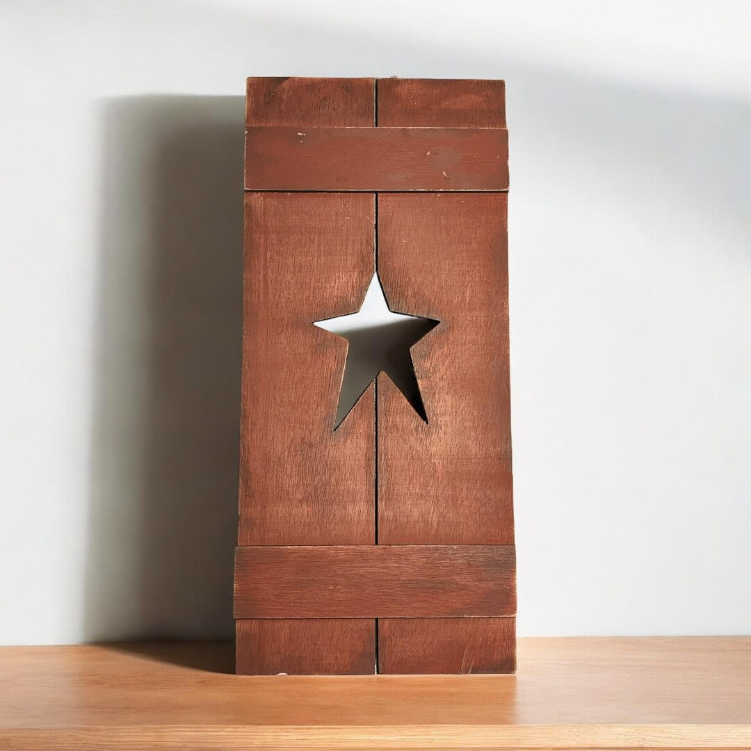 Faux Primitive Window Shutter - Etsy