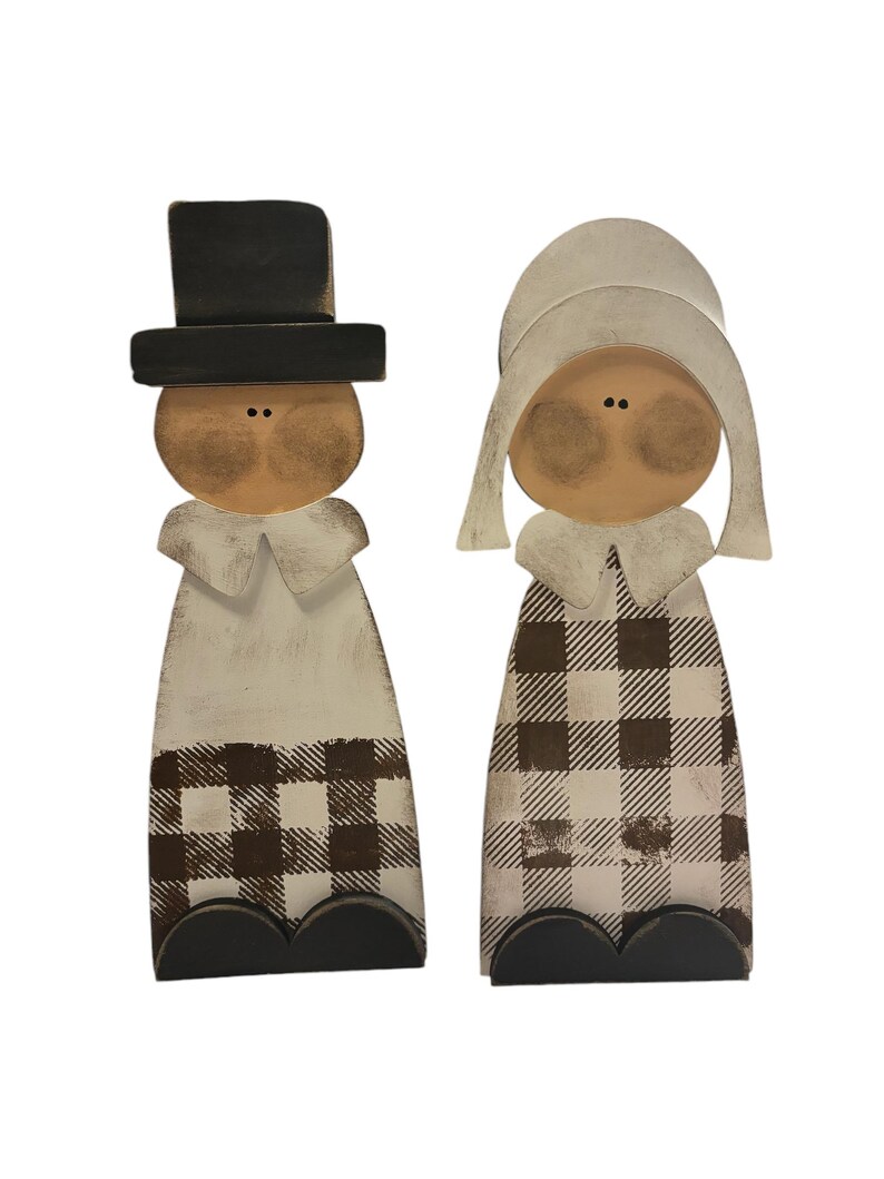 Primitive Pilgrim Couple | Thanksgiving Decor | Harvest Decor | Fall ...