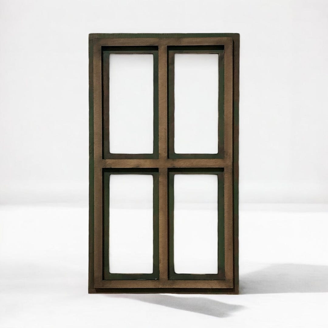 Rustic Farmhouse Four-pane Window Primitive Farmhouse Four-pane Window ...
