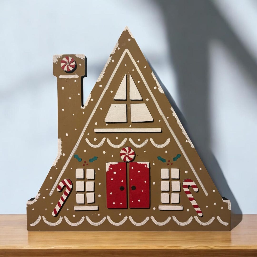 Gingerbread House | A-frame Gingerbread House | Christmas Decor - Etsy