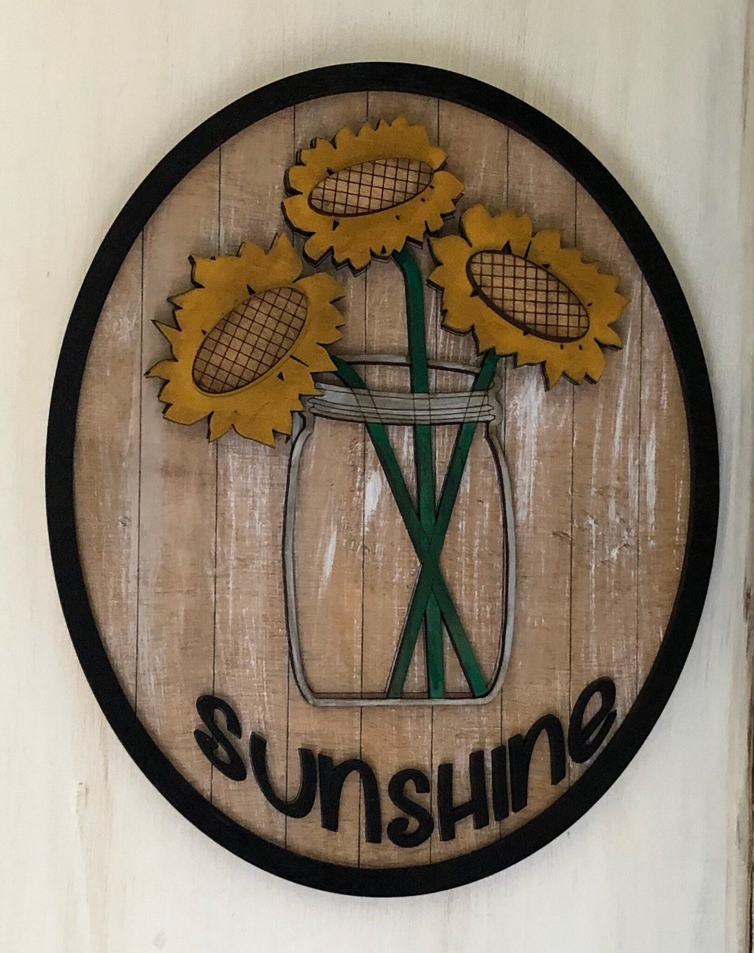 Sunflowers in Mason Jar Sunshine Rustic Farmhouse Decor - Etsy