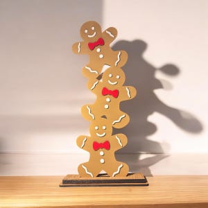Stacked Gingerbread | Christmas Decor - Etsy