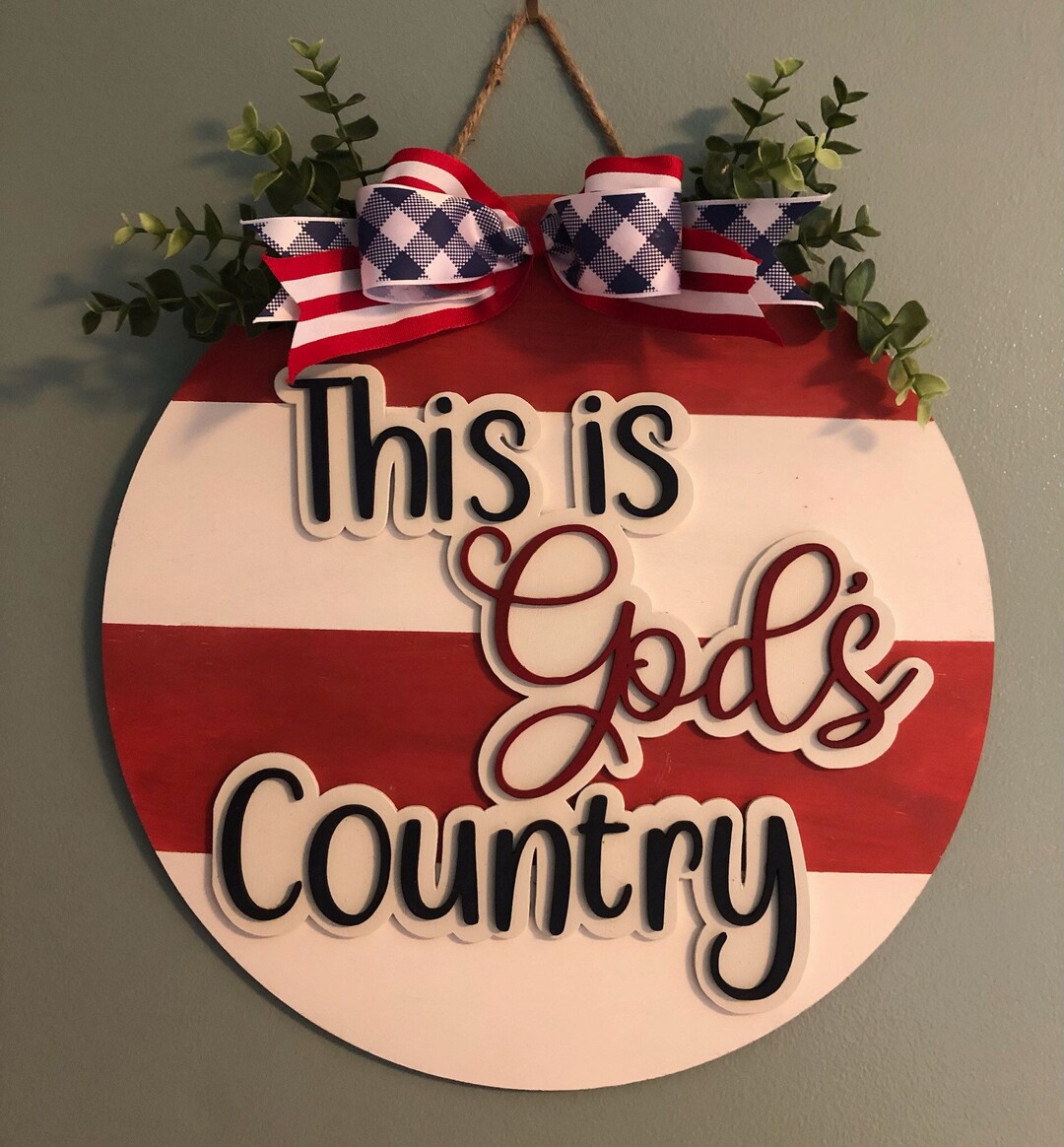 14 Gods Country Americana Decor Patriotic Decor - Etsy