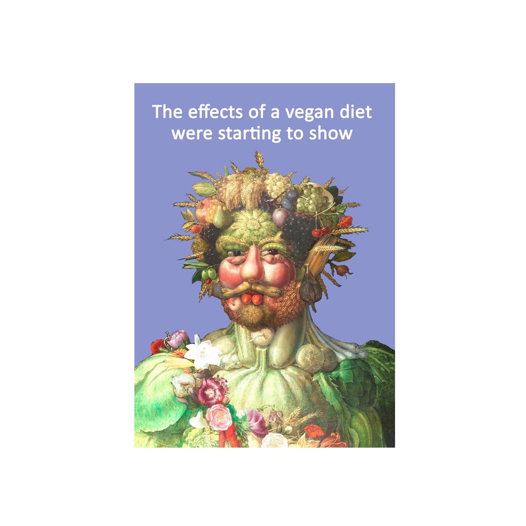 Vegan Plant-based Funny Birthday Card Greetings - Etsy