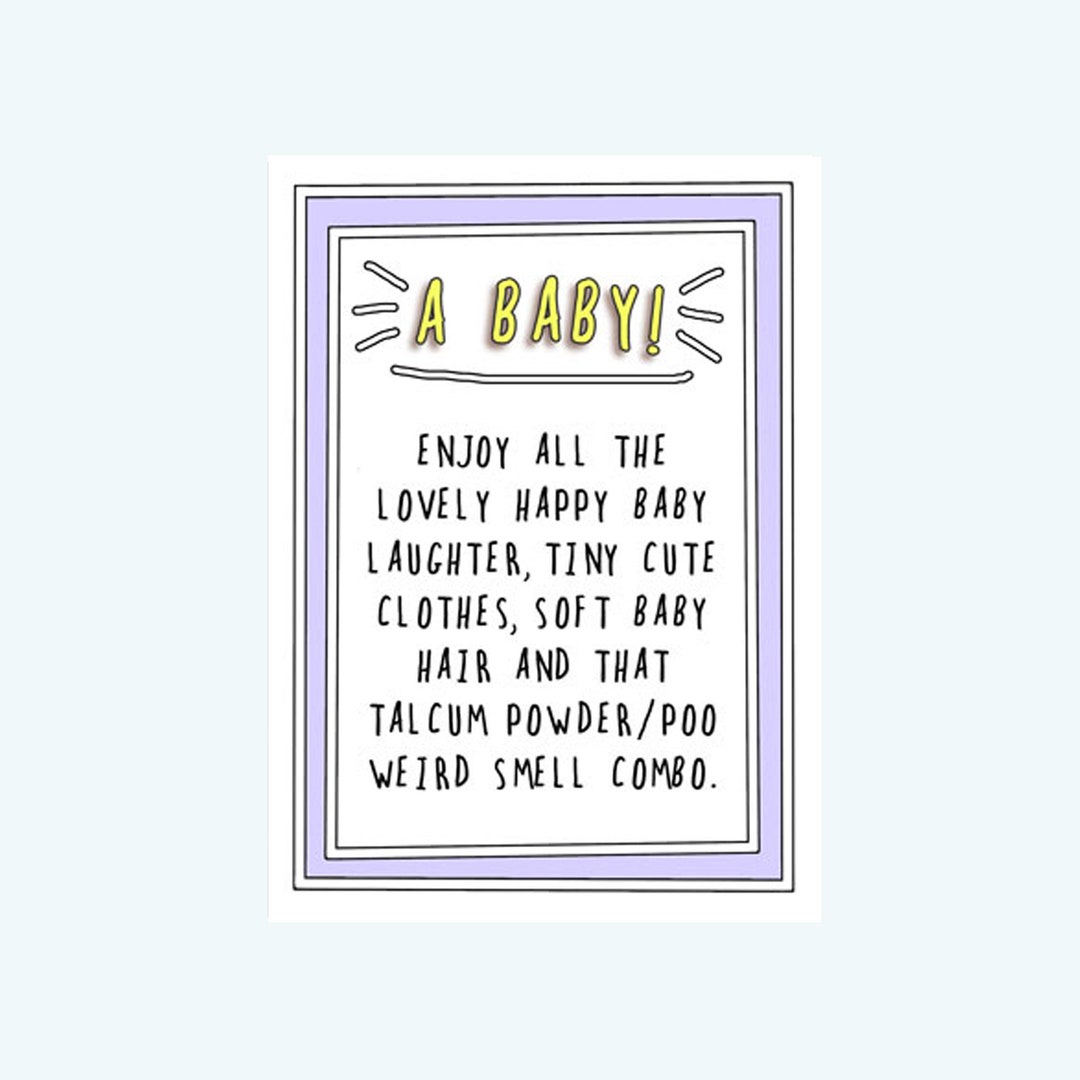 New Baby Card Funny Baby Card Baby New Parents - Etsy