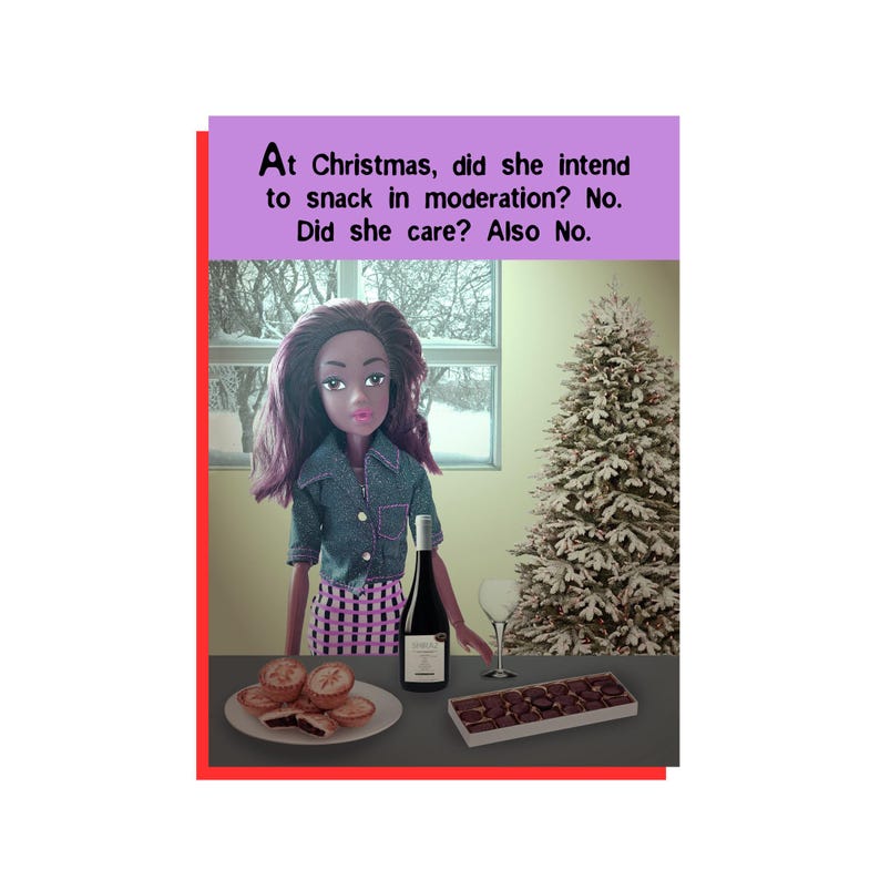 Snack in Moderation - Funny Christmas Card Festive Humour Greetings ...