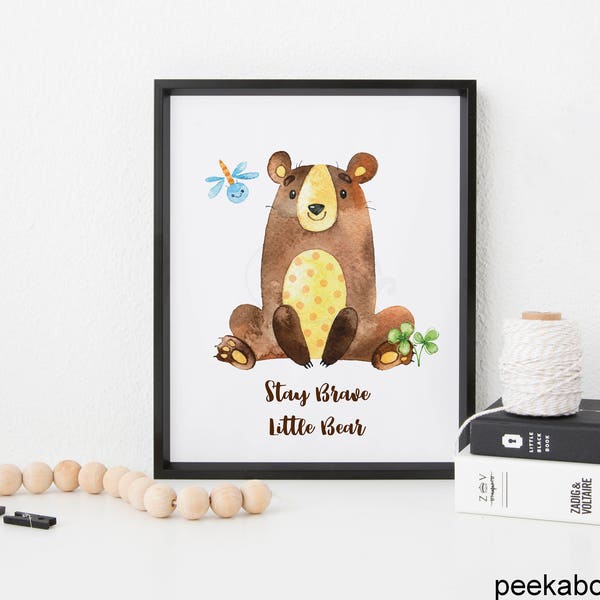 Be Brave Little Bear - Etsy