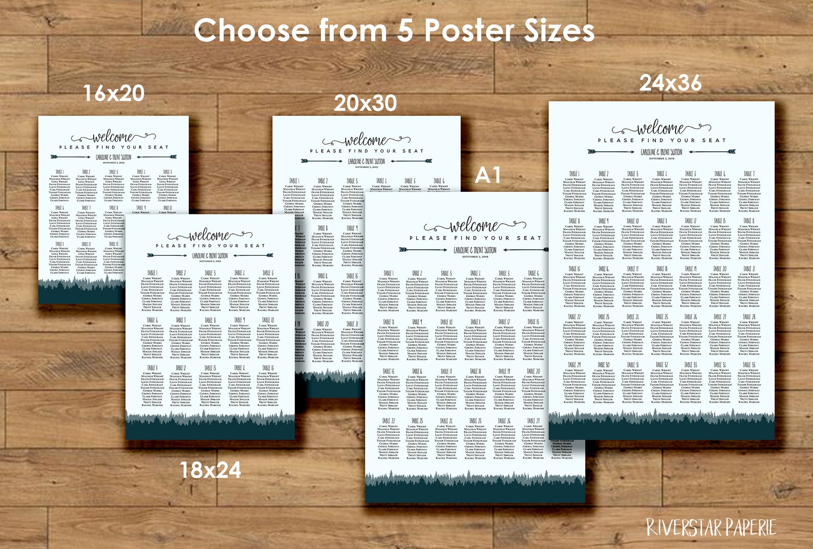 Wedding Seating Chart Table Assignment Reception Dinner Name | Etsy