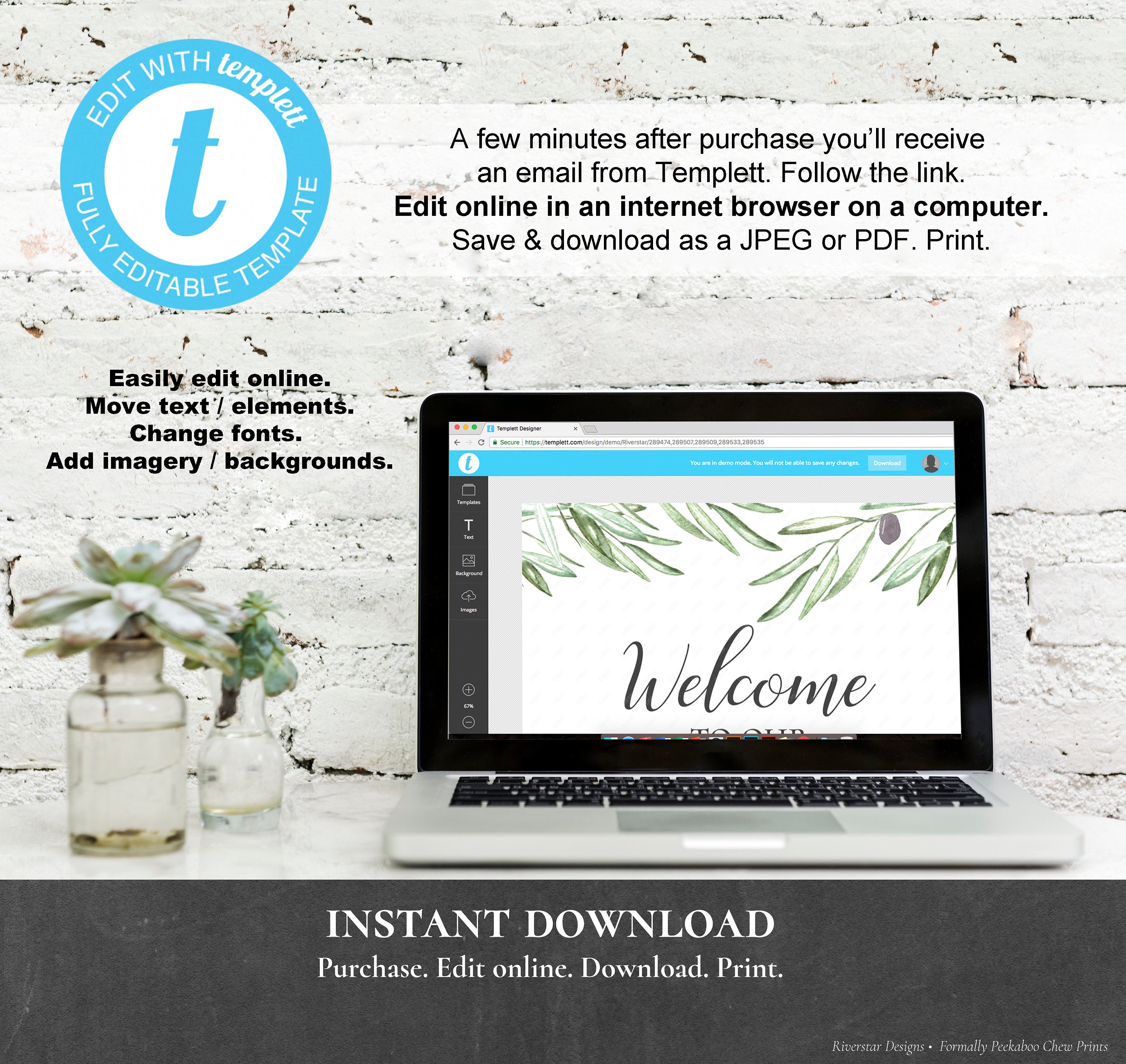 Welcome Poster Personalized Editable Printable Wedding | Etsy