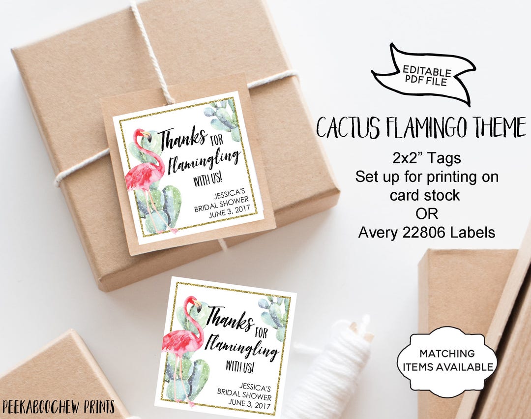 Thank You Favor Tags Favour Sticker Template EDITABLE - Etsy